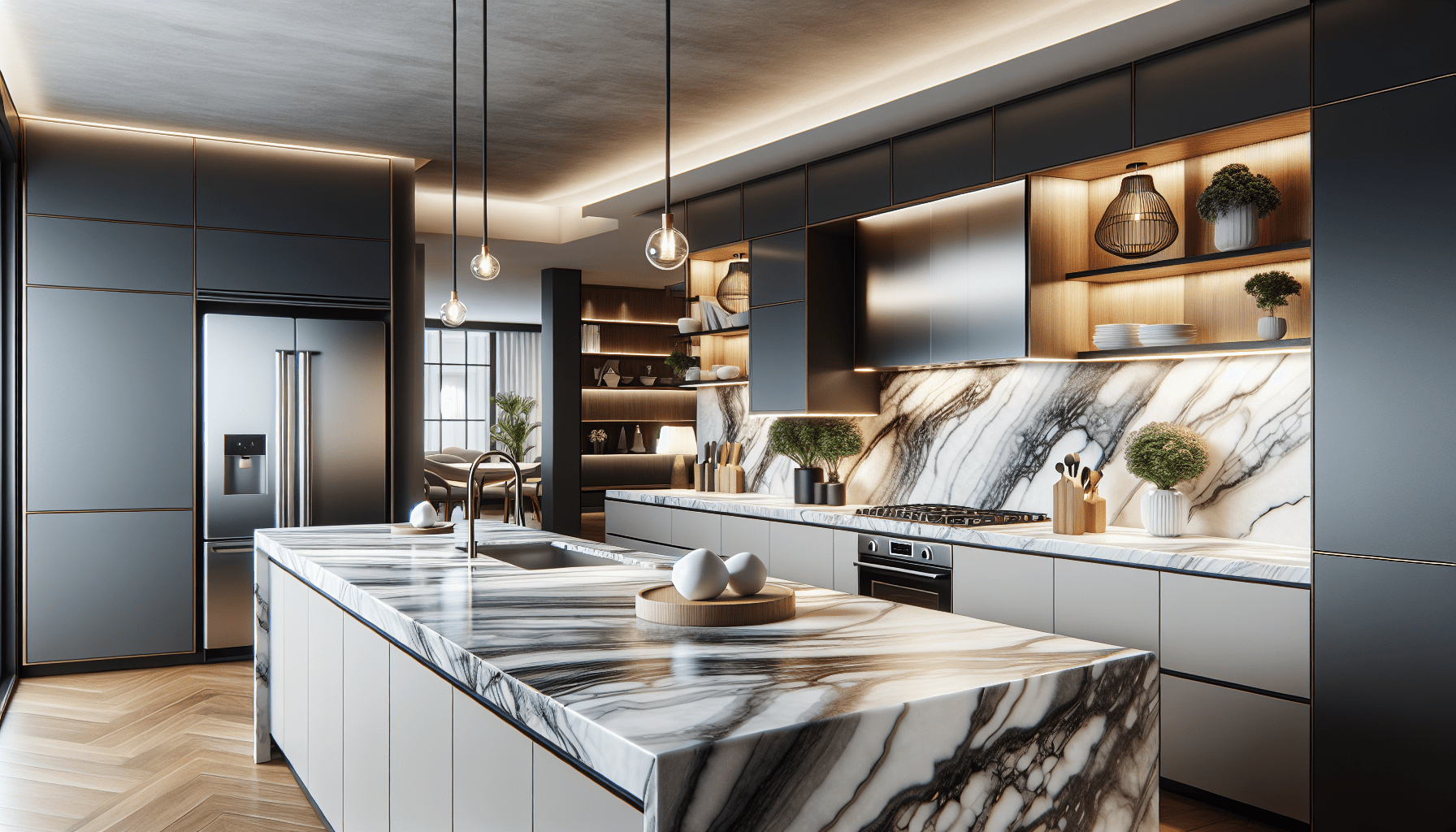 Elevate Home Design with Luxurious Marble Kitchen Countertops – Zicana Boutique