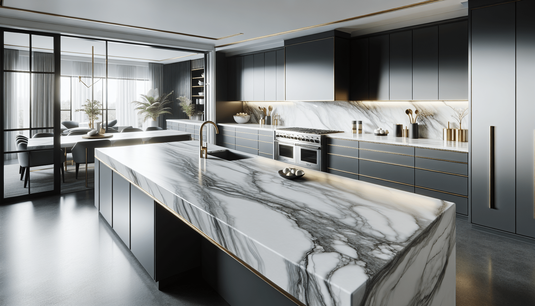 Calacatta Idillio Quartz Countertops: Elegance for Modern Homes and Pr ...