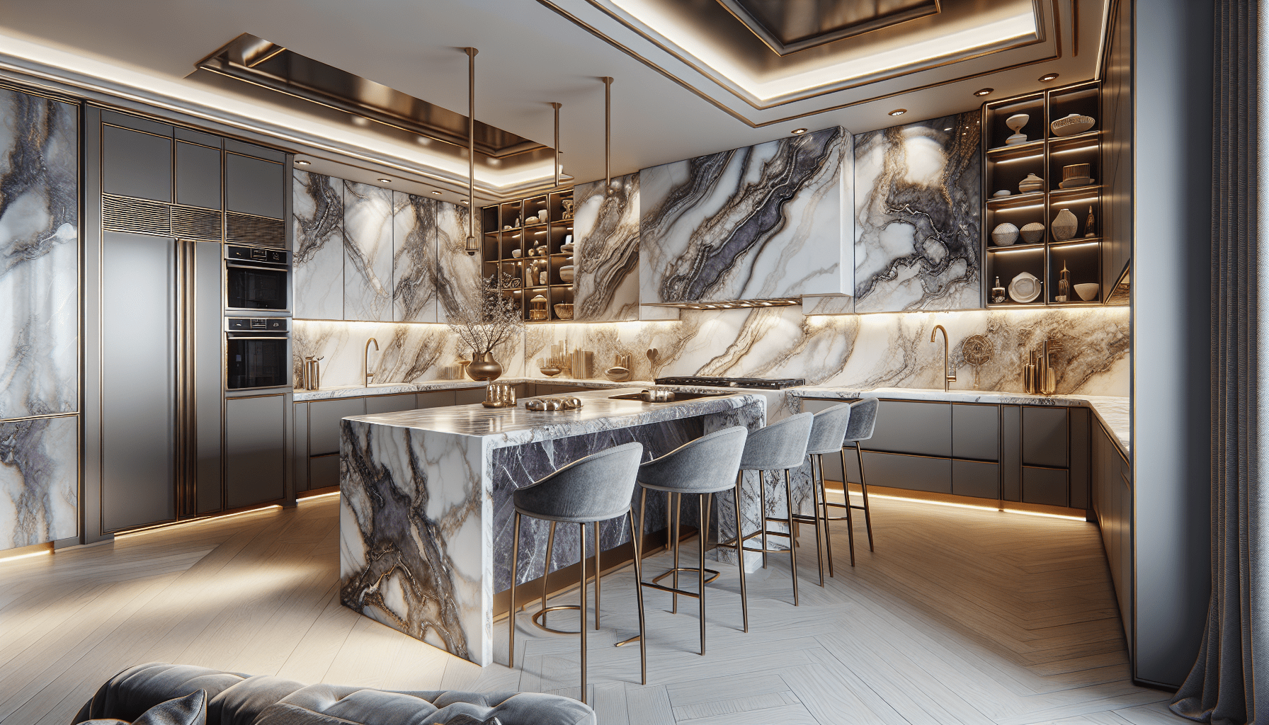 Calacatta Viola Marble Kitchens: Elegance Redefined for Professionals ...