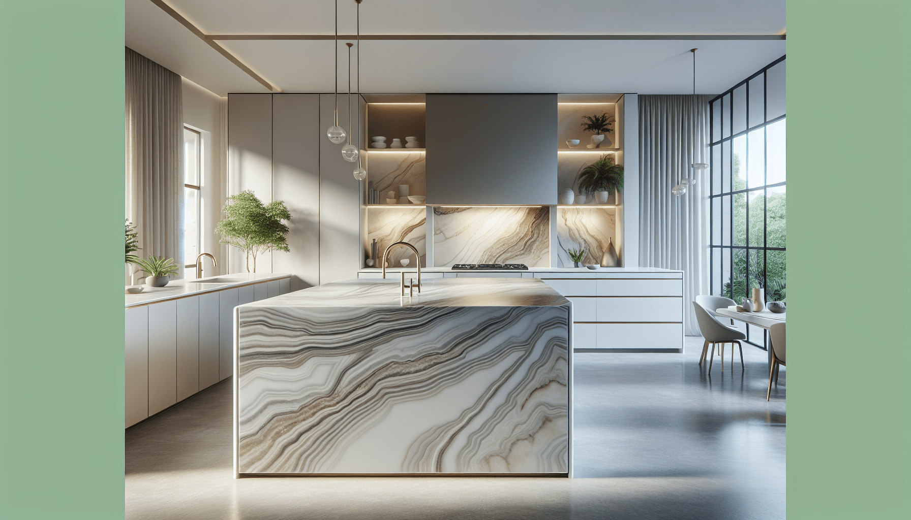 Designing Elegance with Vadara Ostara Dawn Quartz for Modern Spaces ...