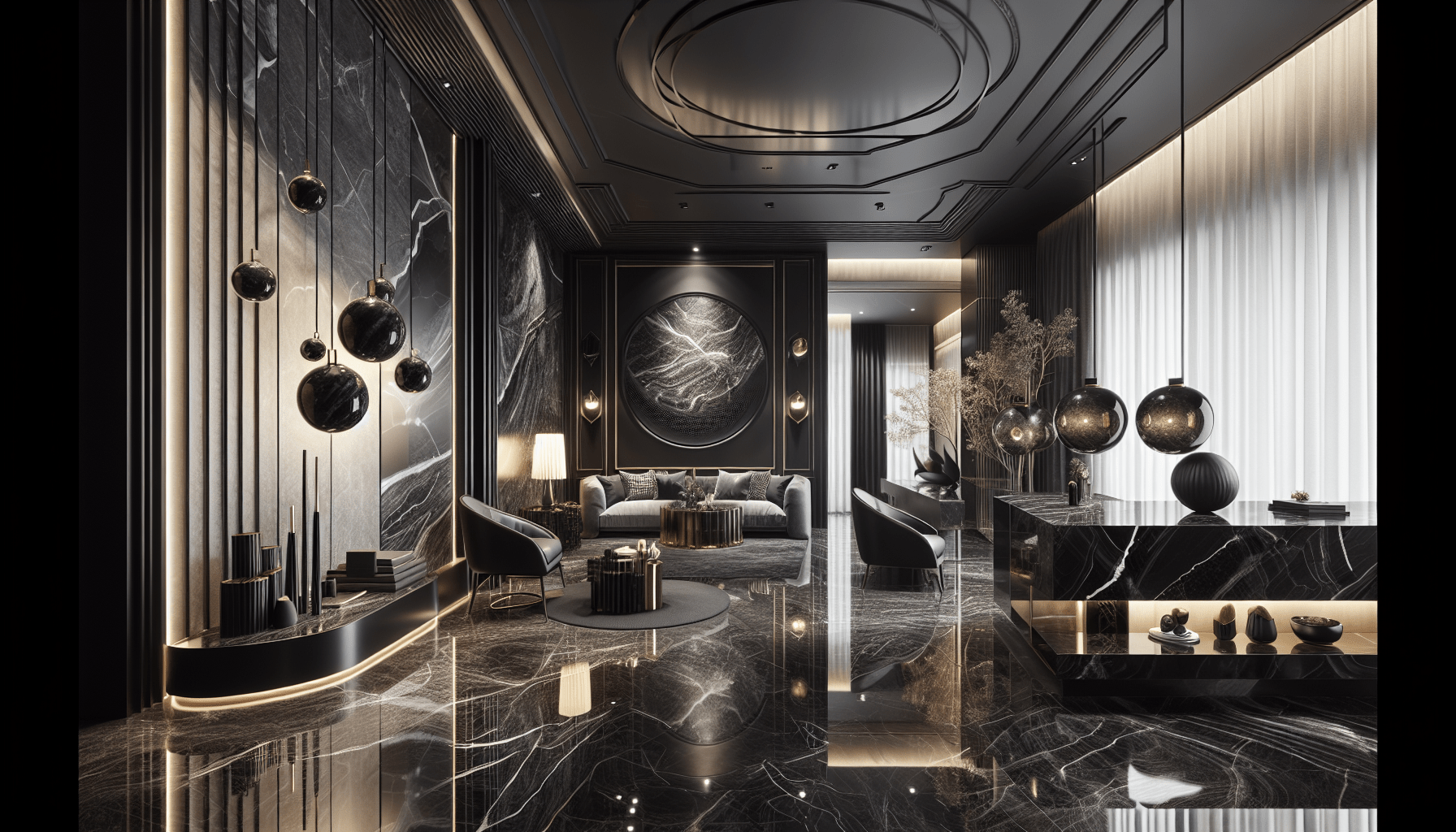 Elegance Redefined: Black Marble and Granite for Luxury Spaces – Zicana ...