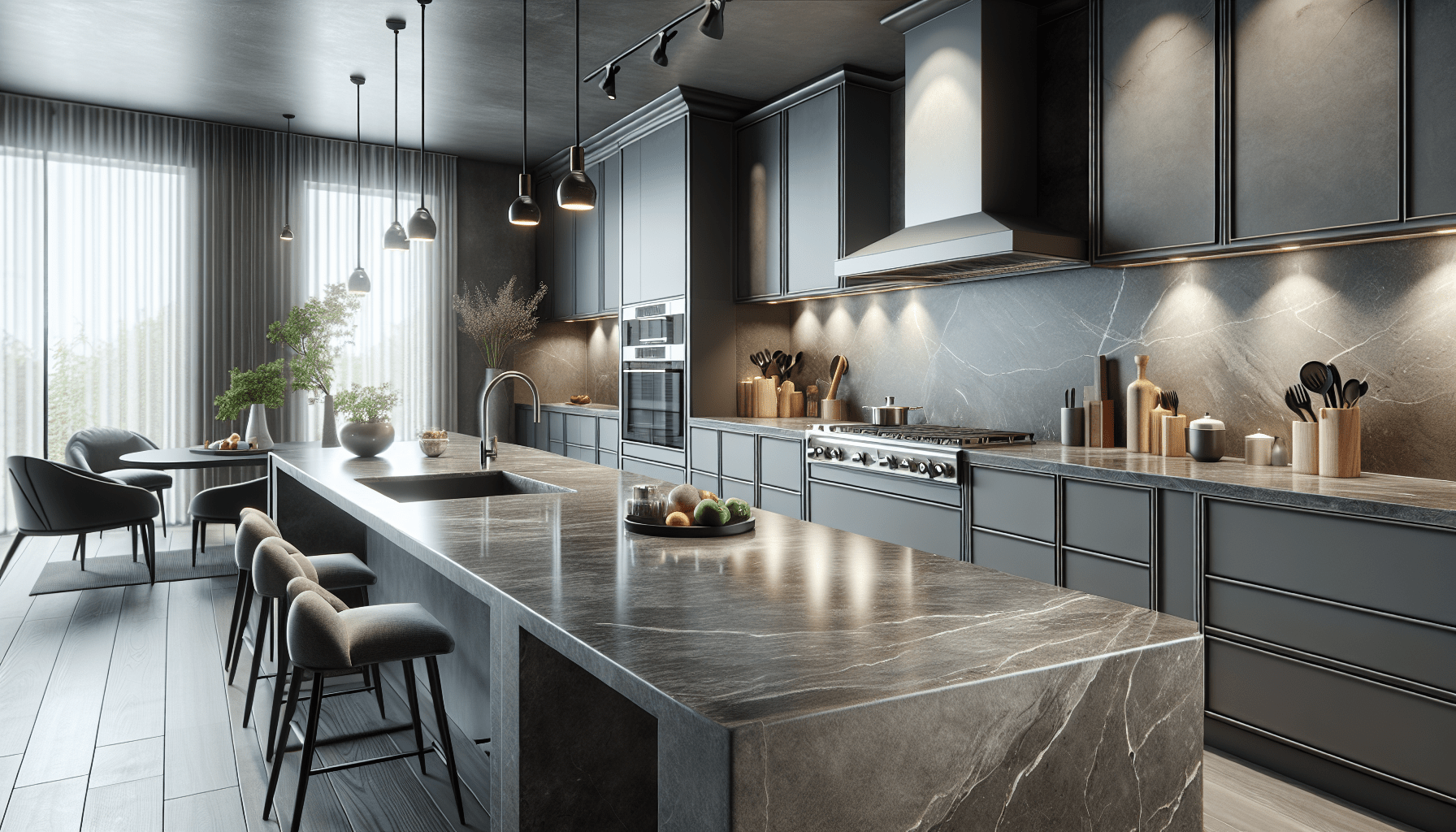 Elegance Redefined: Grey Soapstone Countertops for Home and Trade – Z ...
