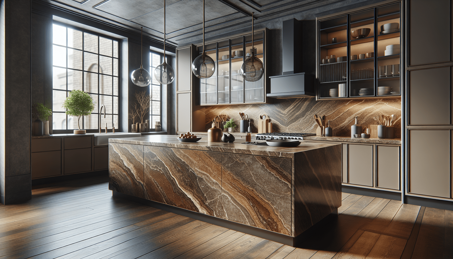 Elegant Brown Stone Countertops: Elevate Your Design Projects – Z ...