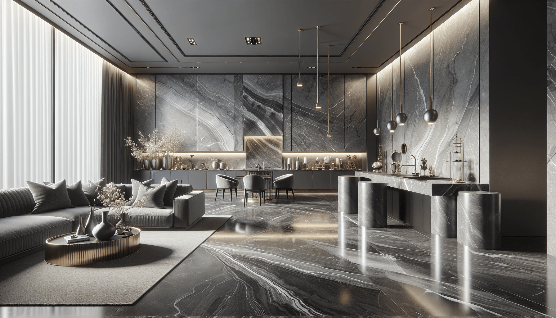 Elegant Gray Marble Slabs: Perfect Choice for Sophisticated Interiors ...