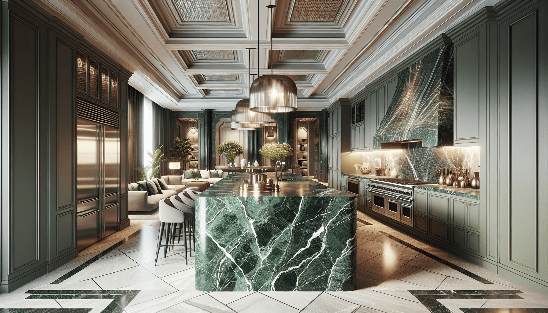 Elegant Green Marble Countertops: Timeless Beauty for Luxurious Living ...