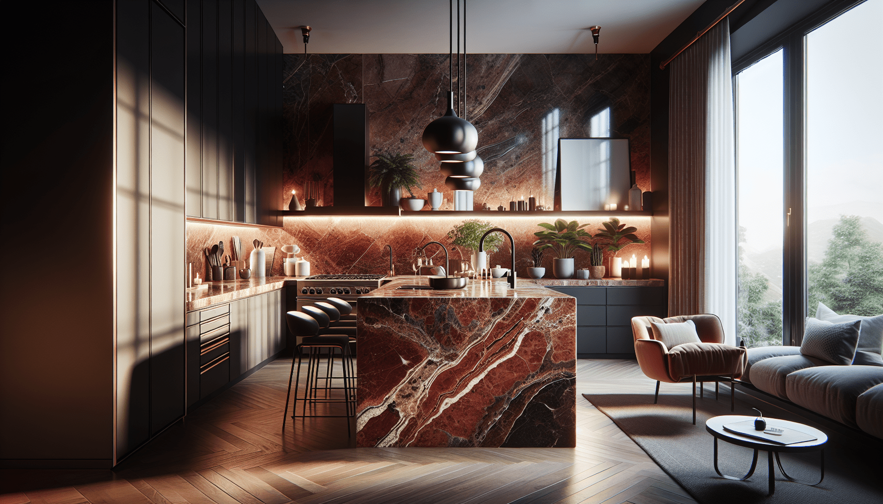 Elegant Red Marble Countertops: Luxe Solutions for Designers & Homeown ...