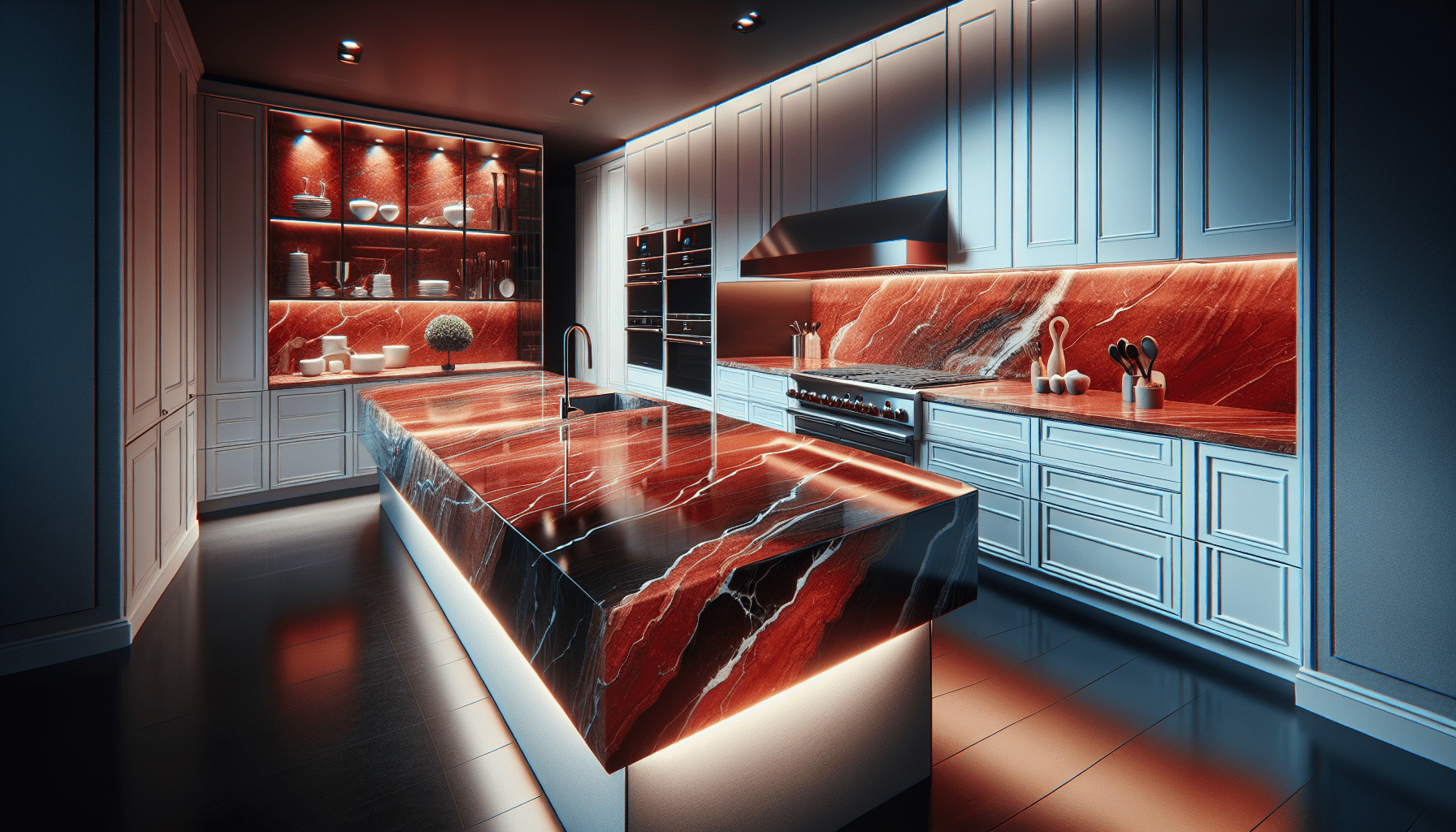 Elegant Red Stone Countertops: A Bold Choice for Discerning Homes ...