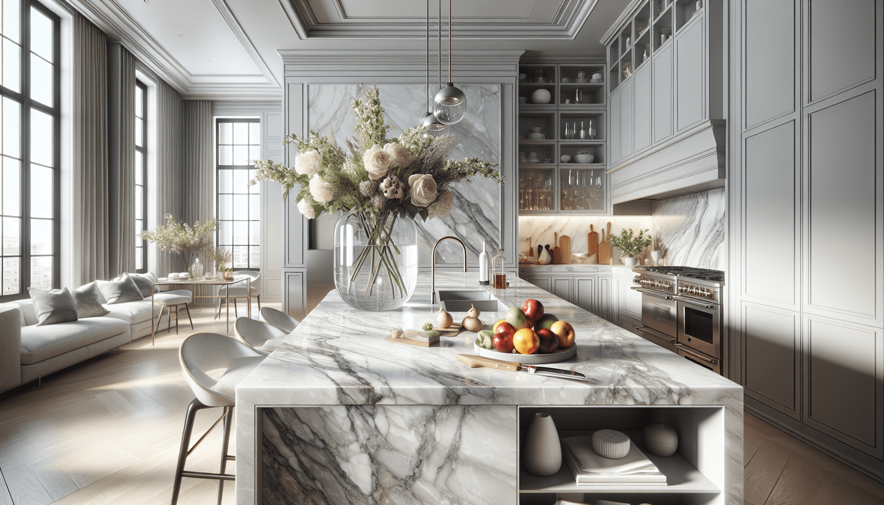 Elegantly Enhance Spaces with Calacatta Marble Countertops – Zicana ...