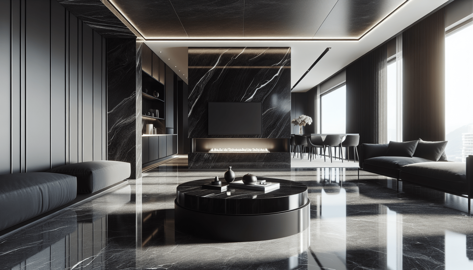 Elevate Interiors with Exquisite Black Marble Options – Zicana Boutique