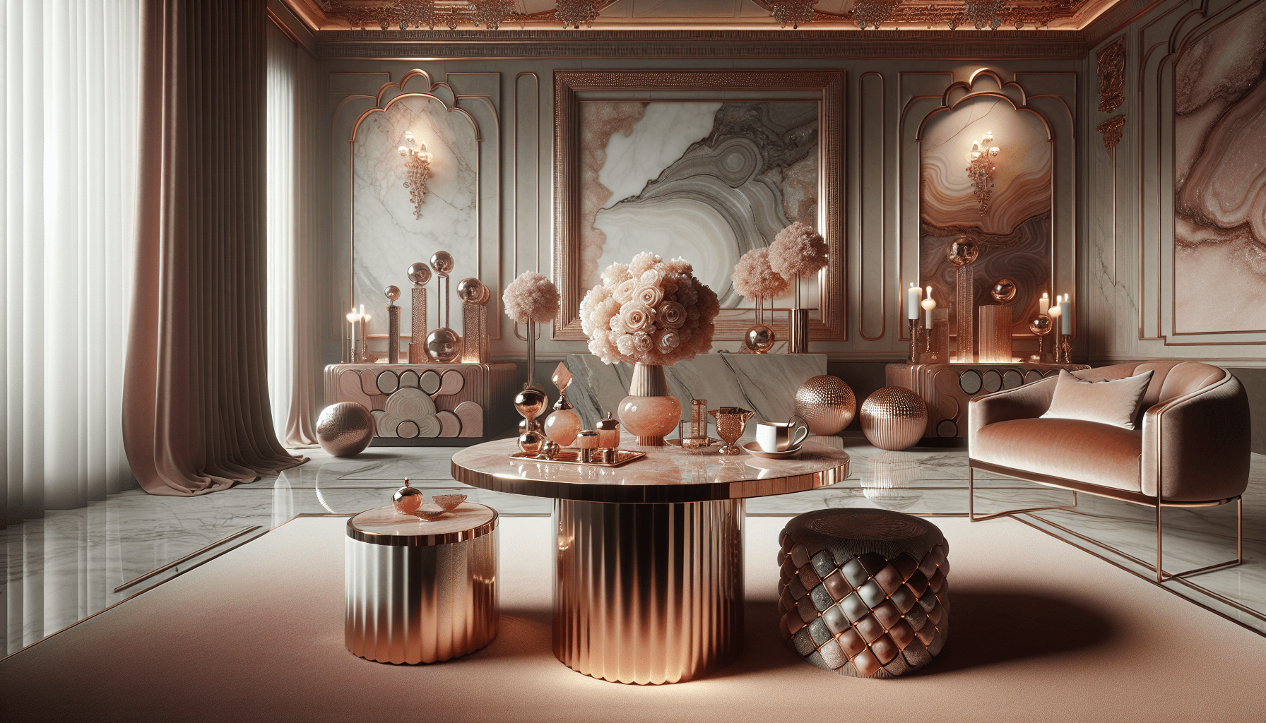 Elevate Interiors with Exquisite Rose Gem Stone Designs – Zicana Boutique