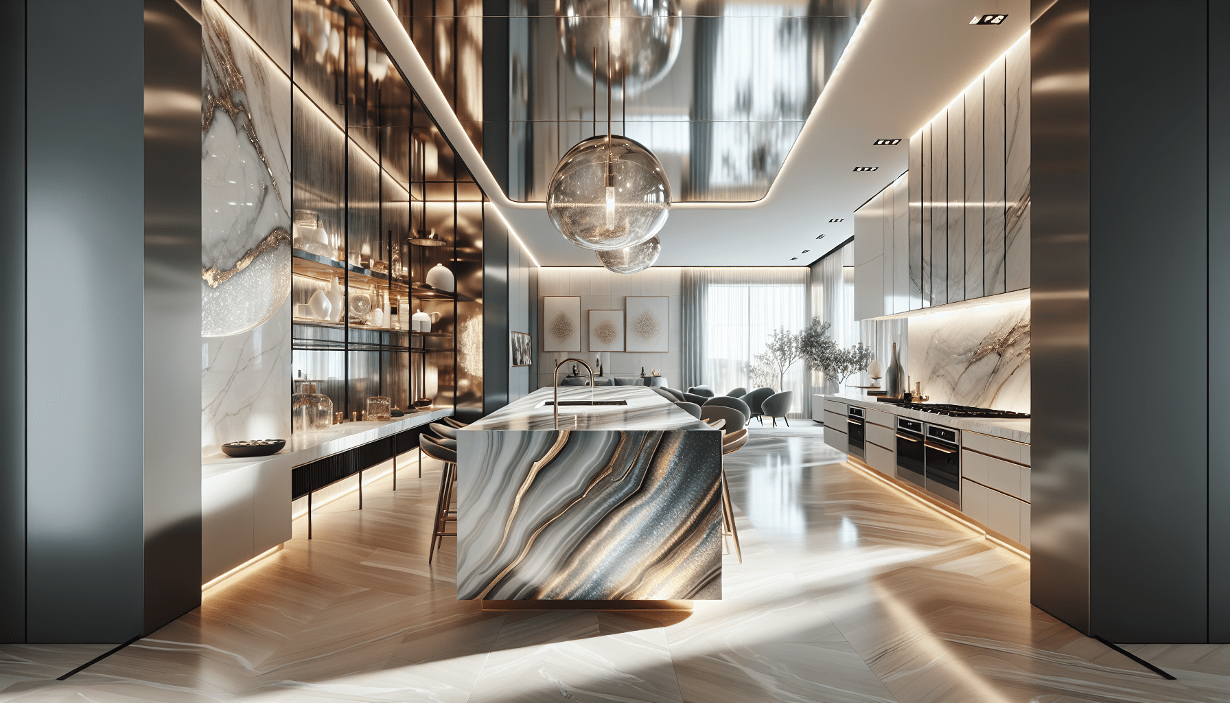 Elevate Interiors with Impeccable Spectrum Quartz by Zicana Boutique