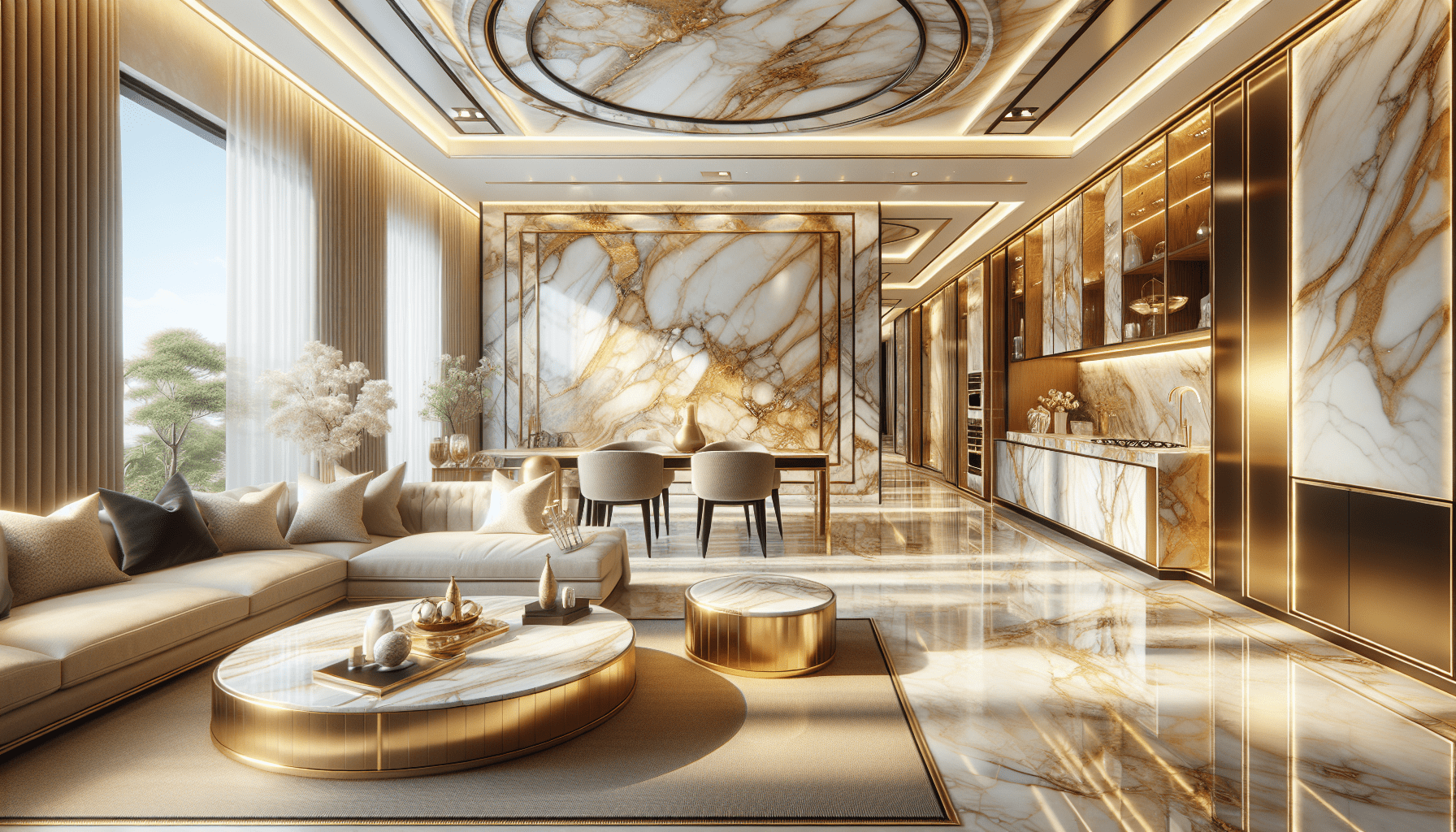 Elevate Interiors with Luxurious Calacatta Gold Marble Slabs – Zicana ...