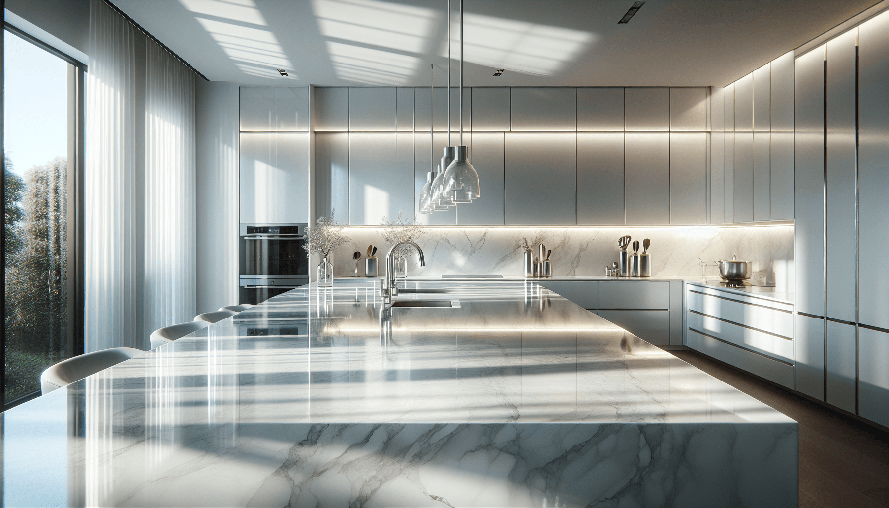 Elevate Interiors with Luxurious Iced White Quartz Countertops – Zicana ...