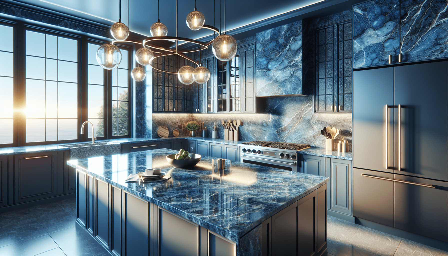 Elevate Kitchens with Luxurious Blue Granite Countertops – Zicana Boutique