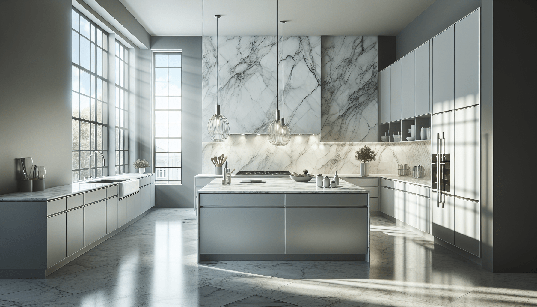 Elevate Kitchens with Luxurious Marble Tile Countertops – Zicana Boutique