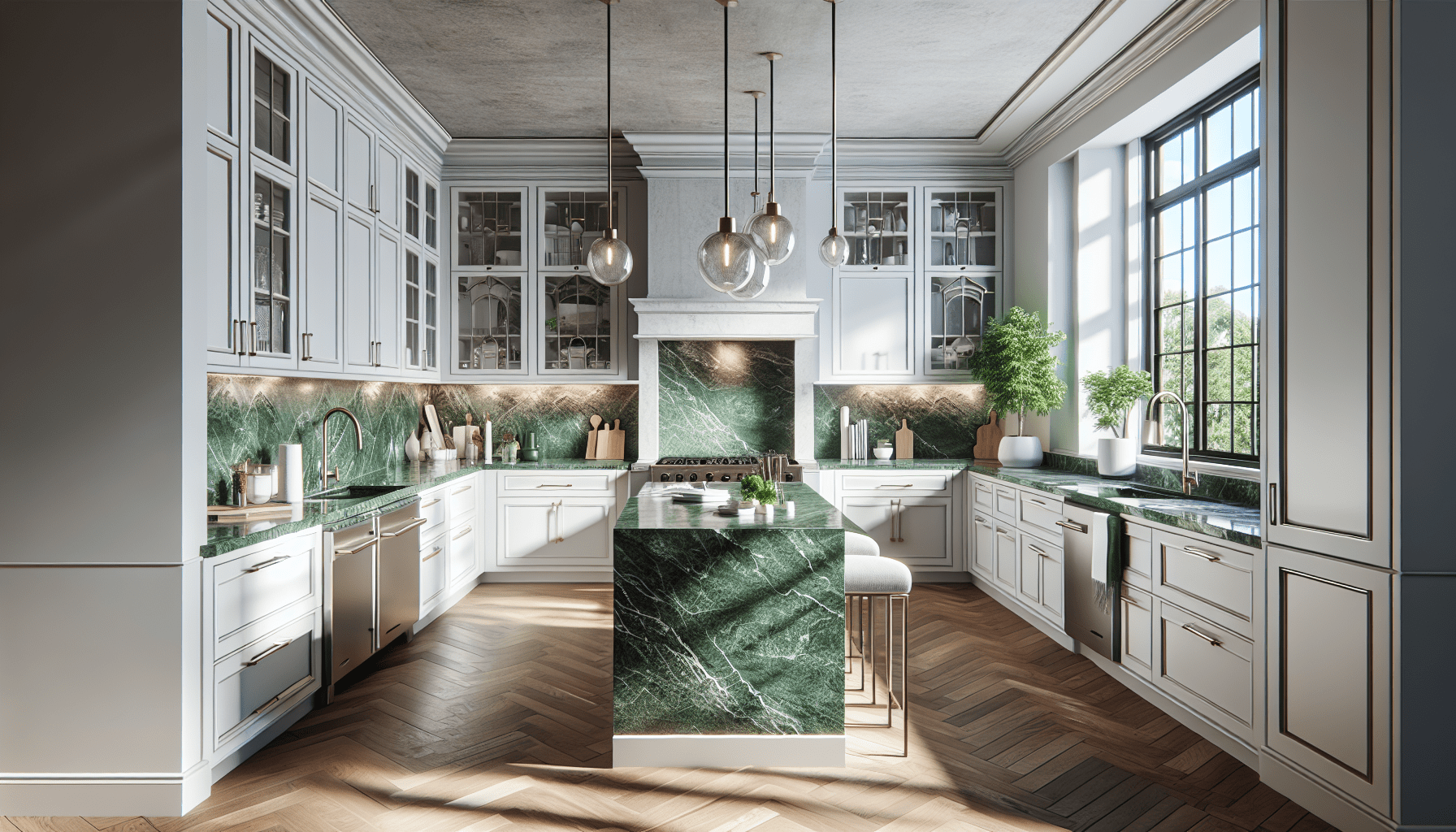 Elevate Kitchens with Stunning Green Granite Countertops – Zicana Boutique