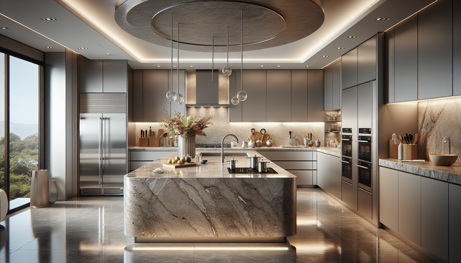 Elevate Spaces: Grey Brown Granite Countertops for Luxury Homes ...