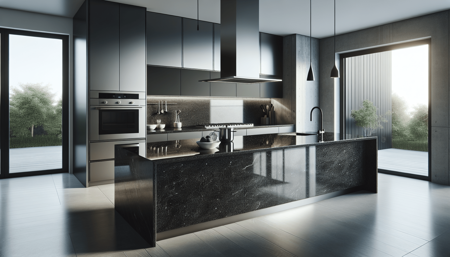 Elevate Spaces with Black Absolute Granite Countertops – Zicana Boutique