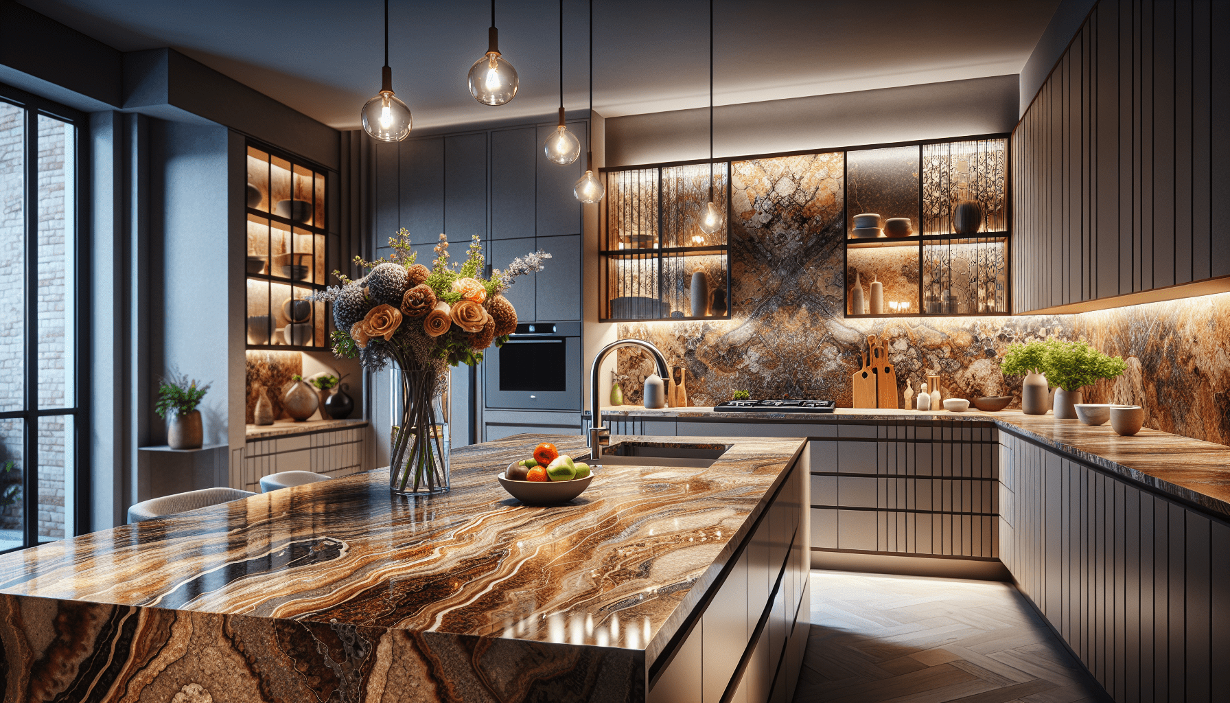 Elevate Spaces with Brown Tan Granite Countertops Expertise – Zicana ...