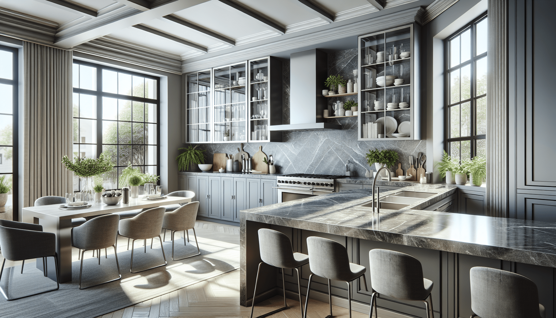 Elevate Spaces with Elegant Gray Stone Countertops Solutions – Zicana ...