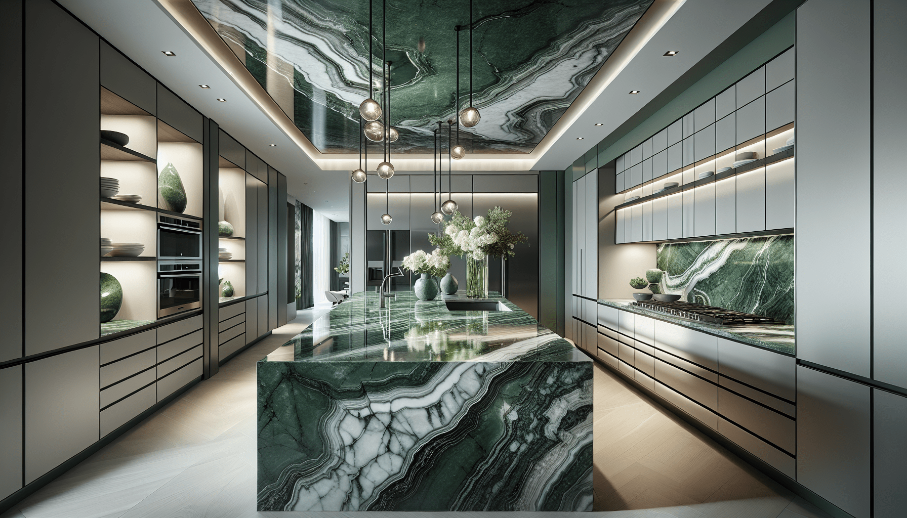 Elevate Spaces with Elegant Green Quartzite Countertops – Zicana Boutique