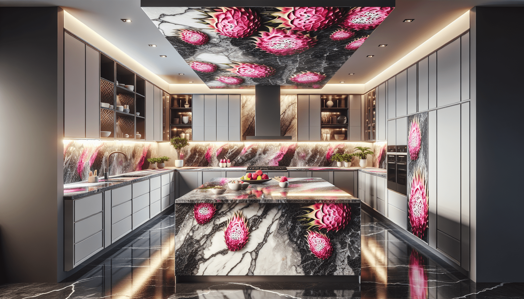 Elevate Spaces with Exotic Pitaya Granite Countertops – Zicana Boutique