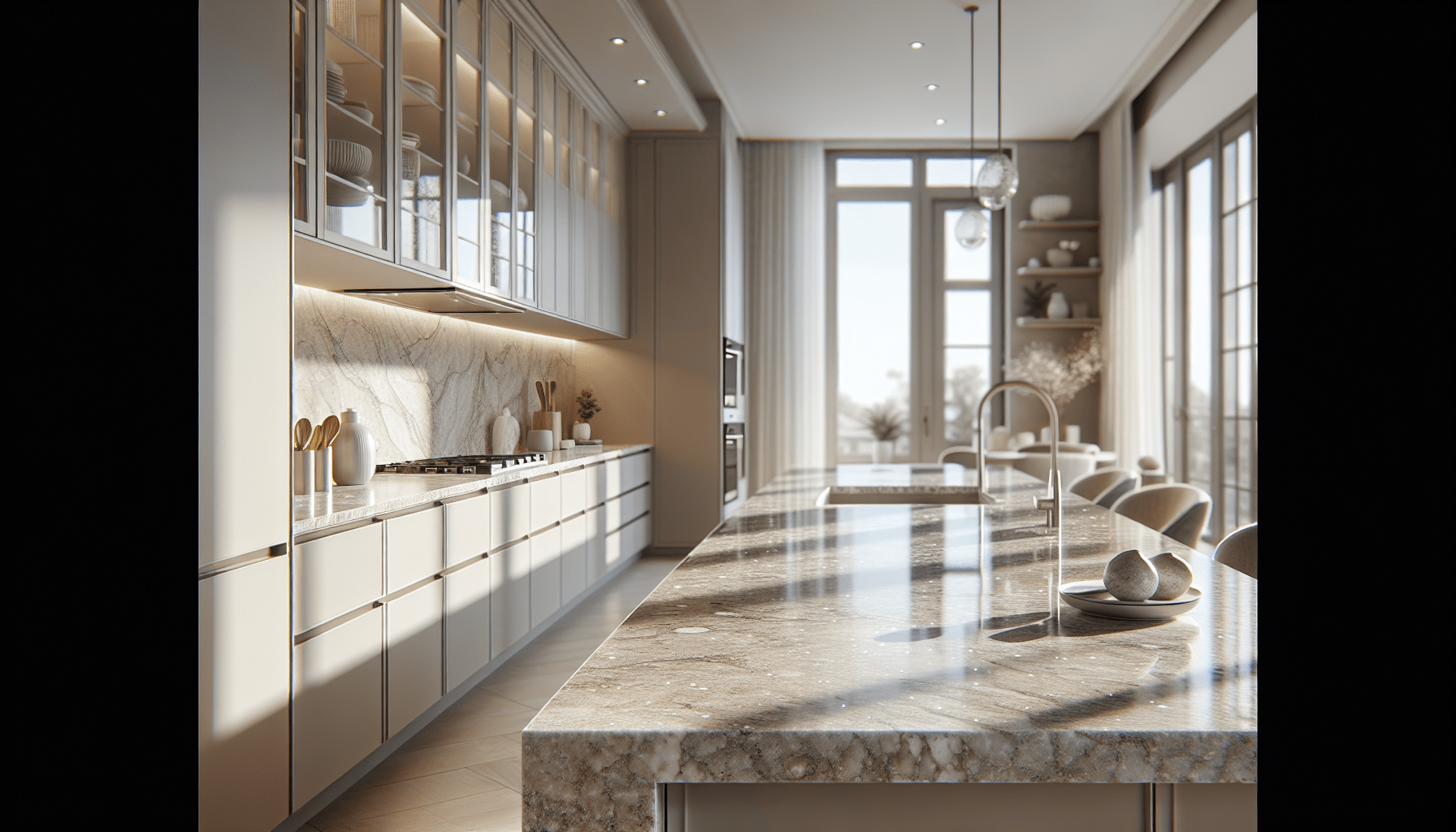 Elevate Spaces with Light Colored Granite Kitchen Countertops – Zicana ...