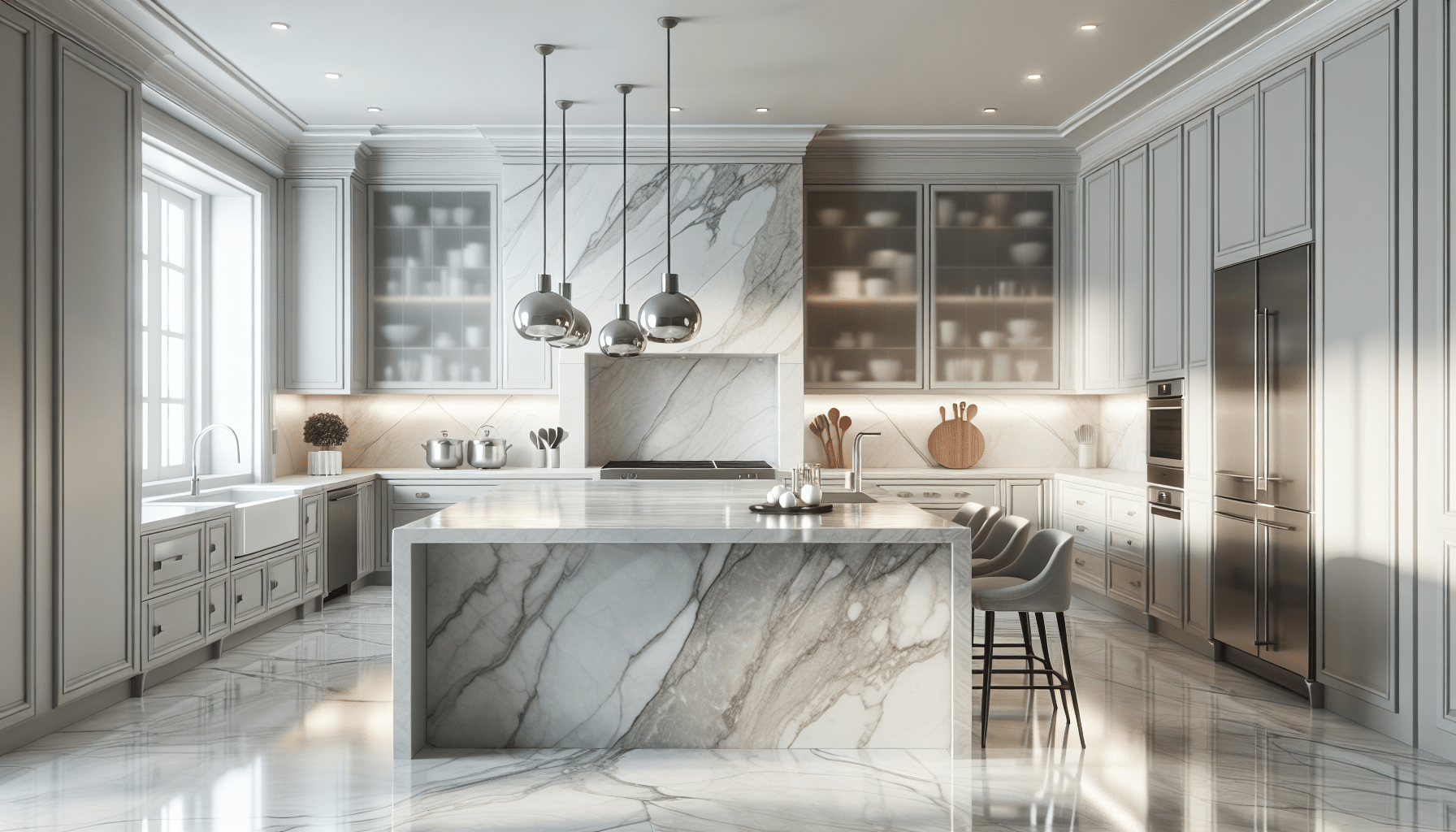 Elevate Spaces with Light Grey Marble Countertops: A Luxe Choice – Z ...