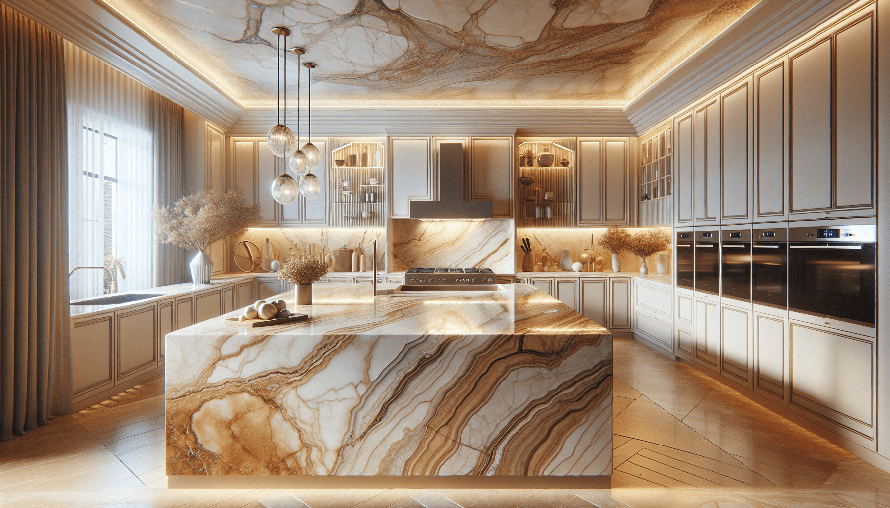 Elevate Spaces with Timeless Tan Marble Countertops – Zicana Boutique