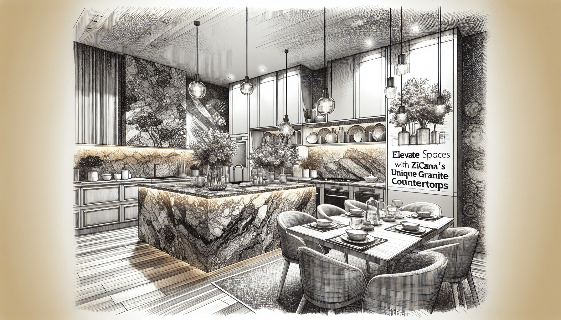 Elevate Spaces with Zicana's Unique Granite Countertops – Zicana Boutique