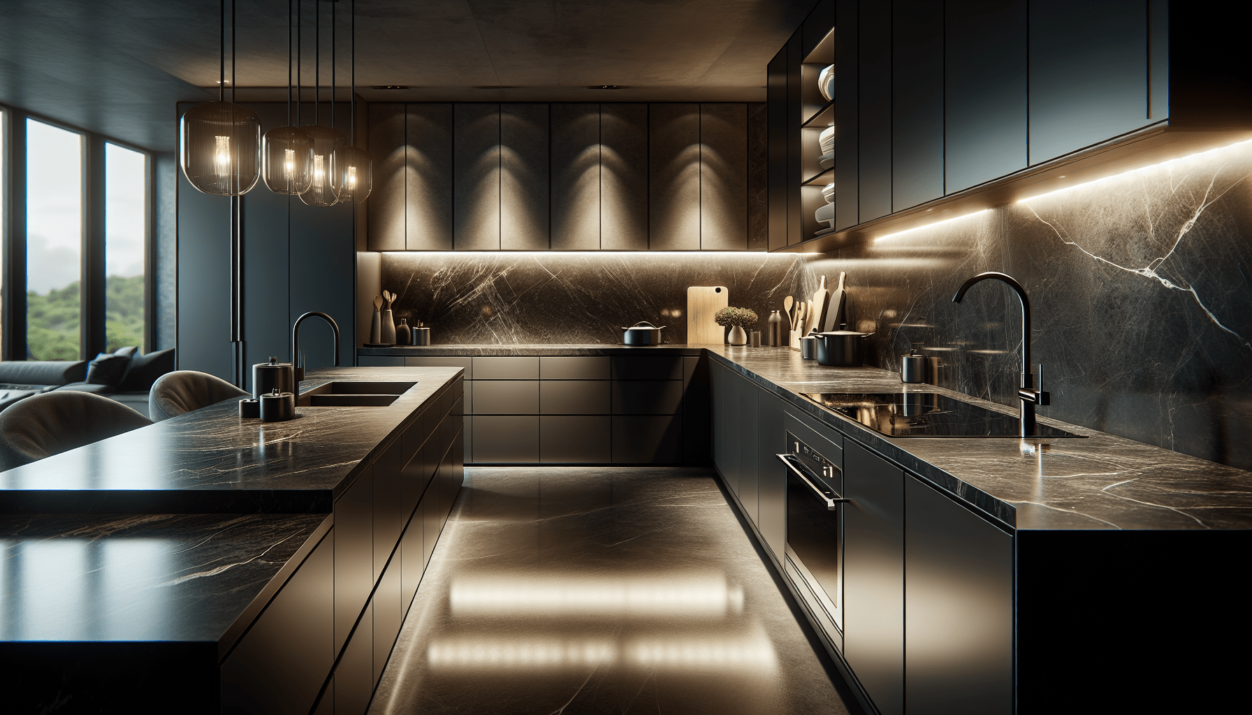 Elevate Your Home with Dark Stone Countertops Solutions – Zicana Boutique