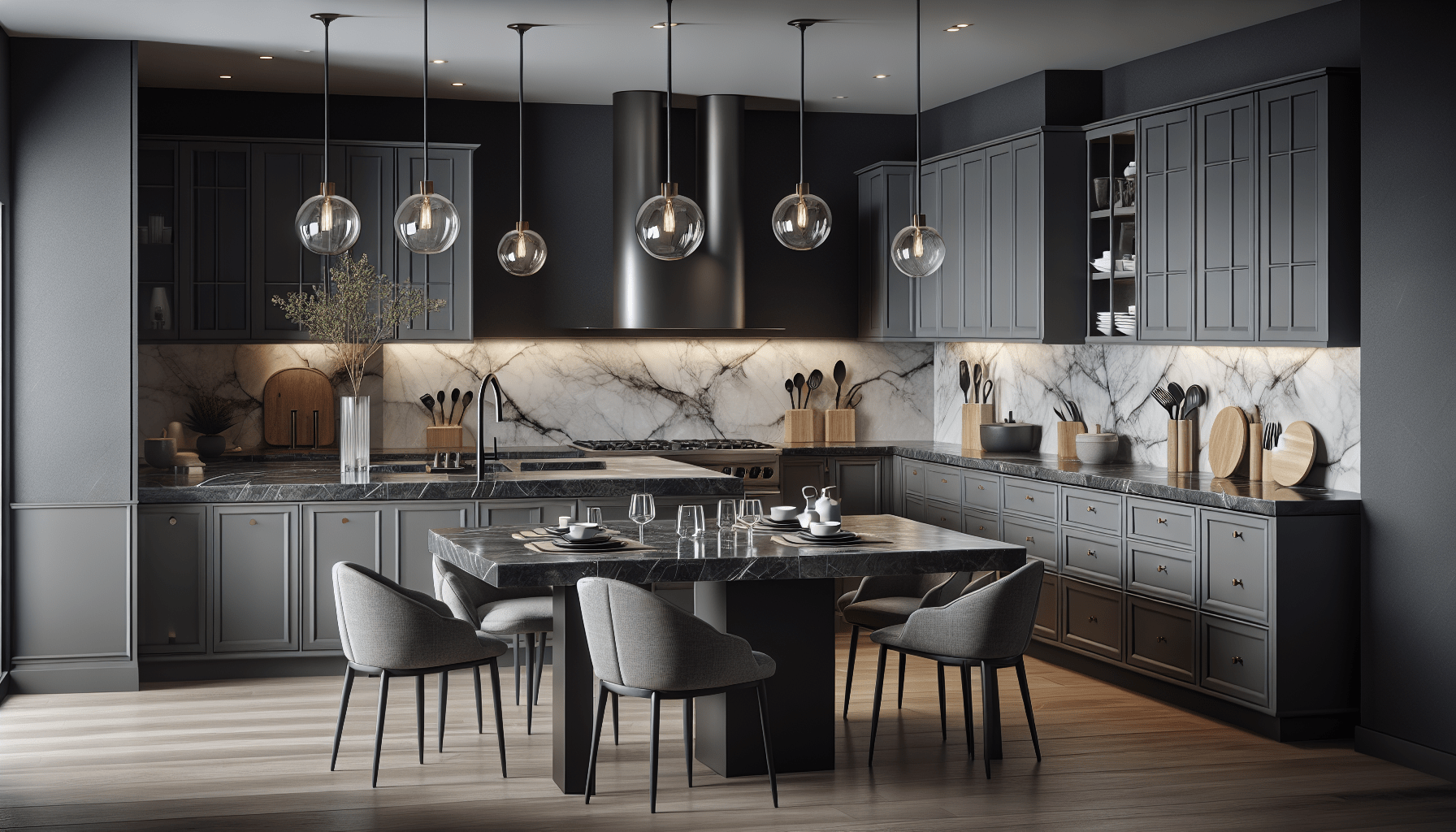 Elevate Your Space with Dark Gray Quartz Countertops – Zicana Boutique