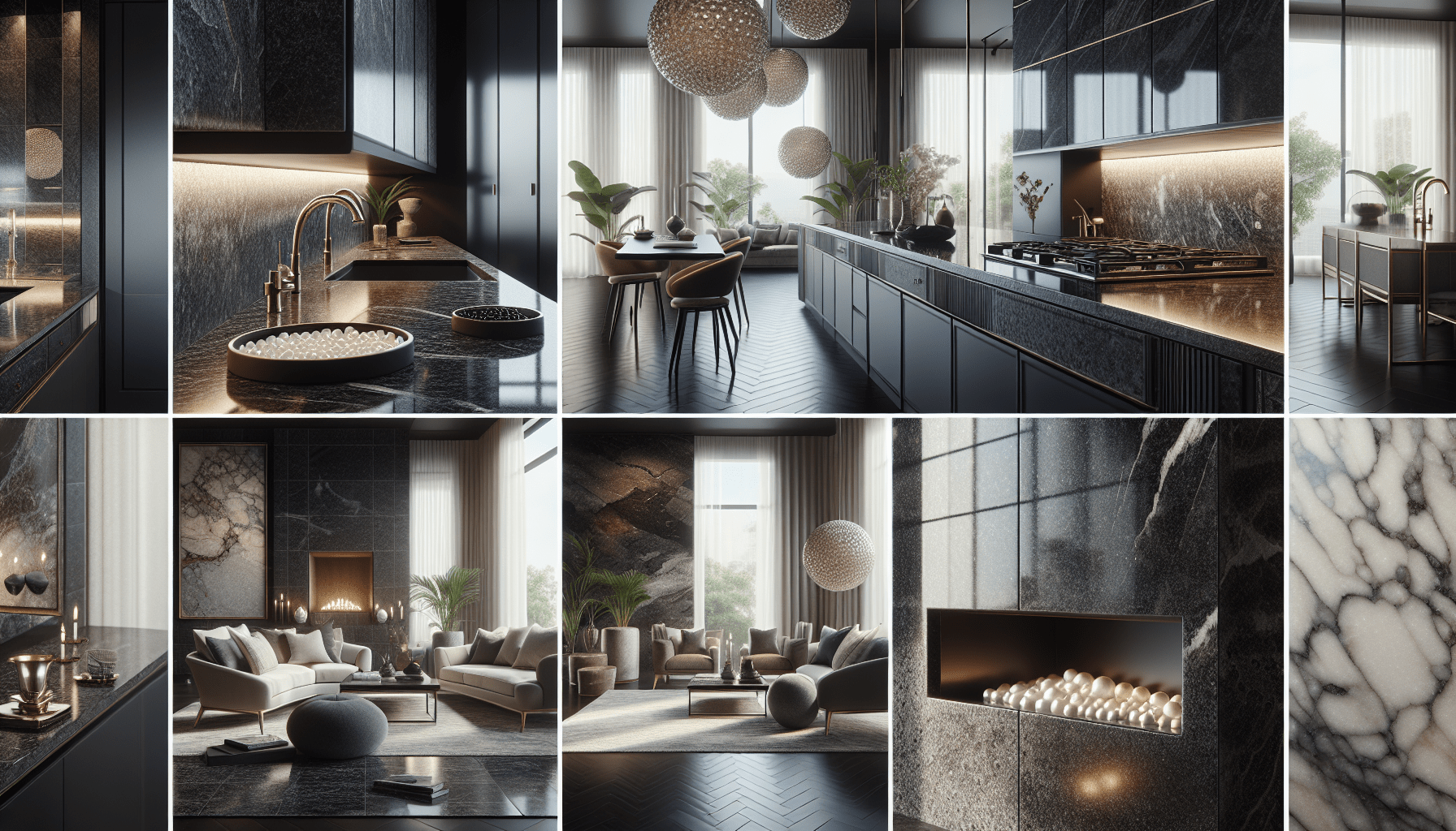 Elevate Your Space with Pearl Black Granite Designs and Applications ...