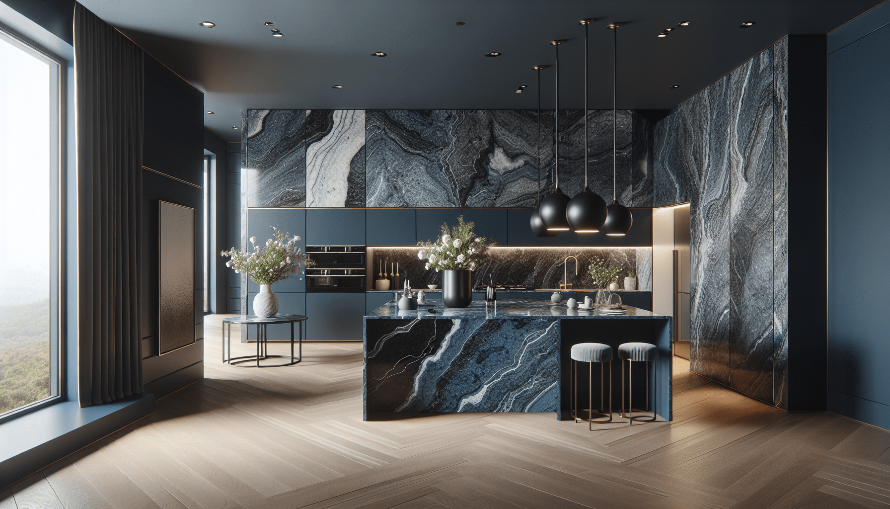 Enhance Luxury Spaces with Arcobaleno Blue Granite – Zicana Boutique