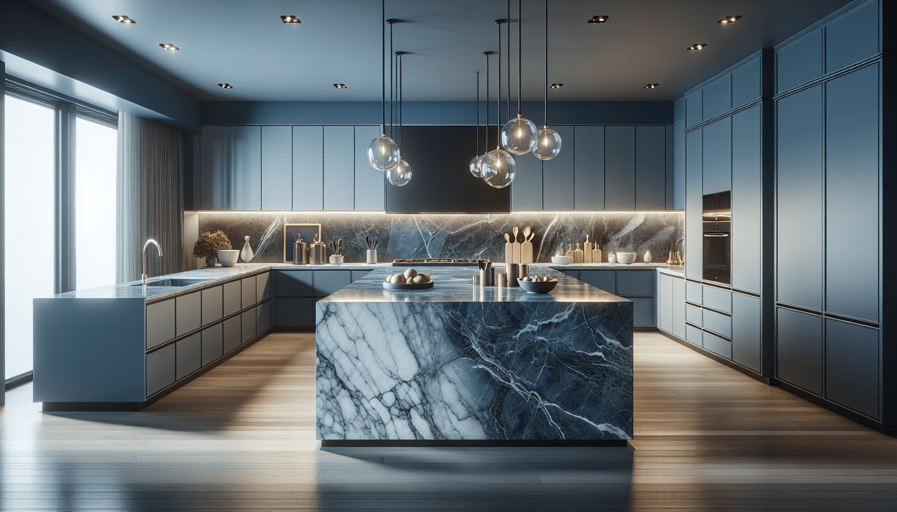 Enhance Spaces with Elegant Blue Marble Countertops – Zicana Boutique