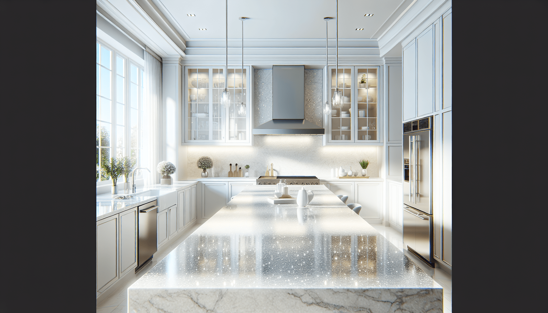 Enhance Spaces with Sparkling White Granite Countertops – Zicana Boutique