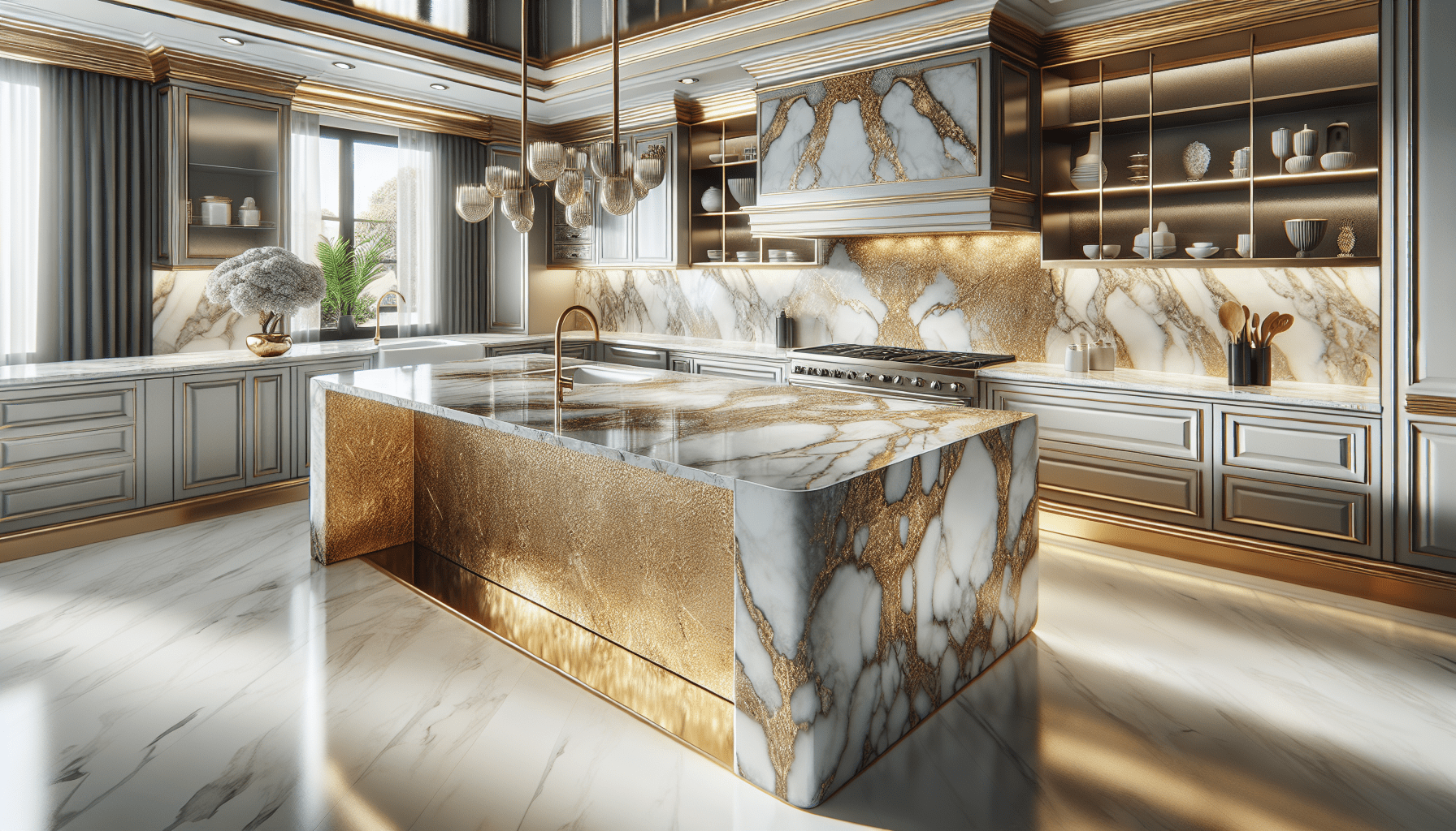Gold White Granite: Elevate Interiors with Luxurious, Timeless Beauty ...
