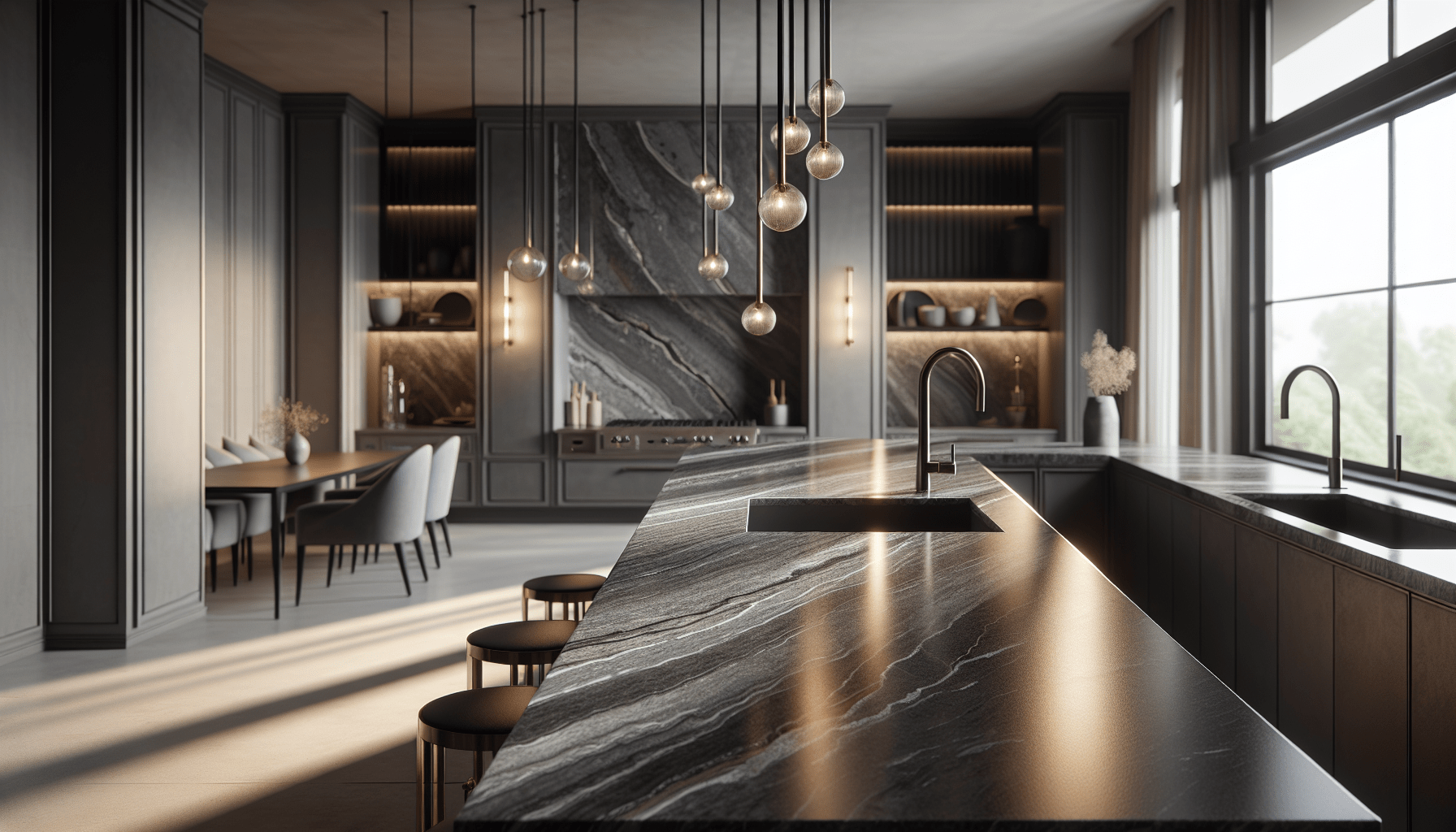 Jet Mist Granite Honed: Timeless Elegance for Luxurious Home Designs ...