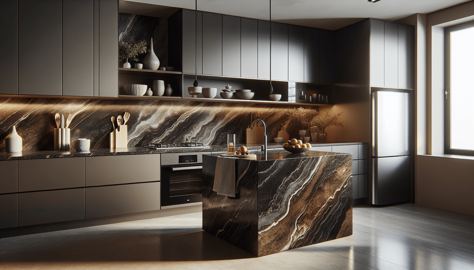 Key Advantages of Dark Brown Granite Countertops – Zicana Boutique
