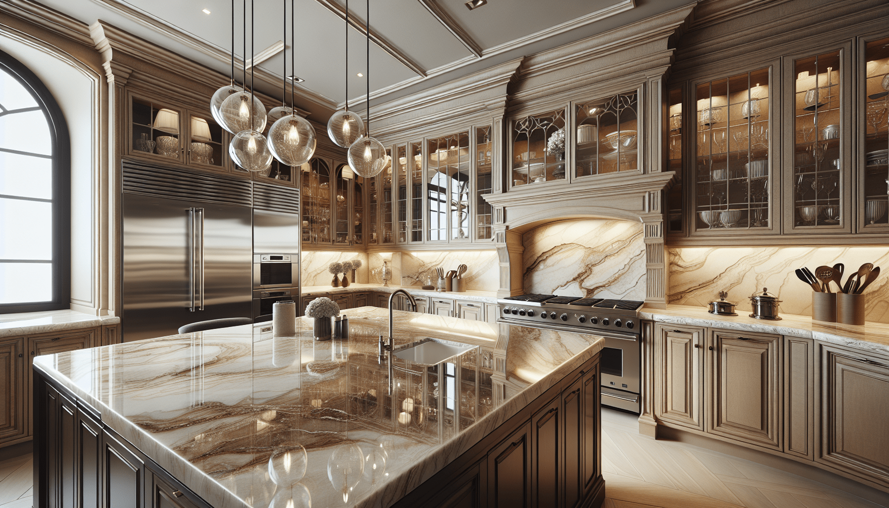 Luxury Spaces with Ivory Cream Granite Countertops – Zicana Boutique