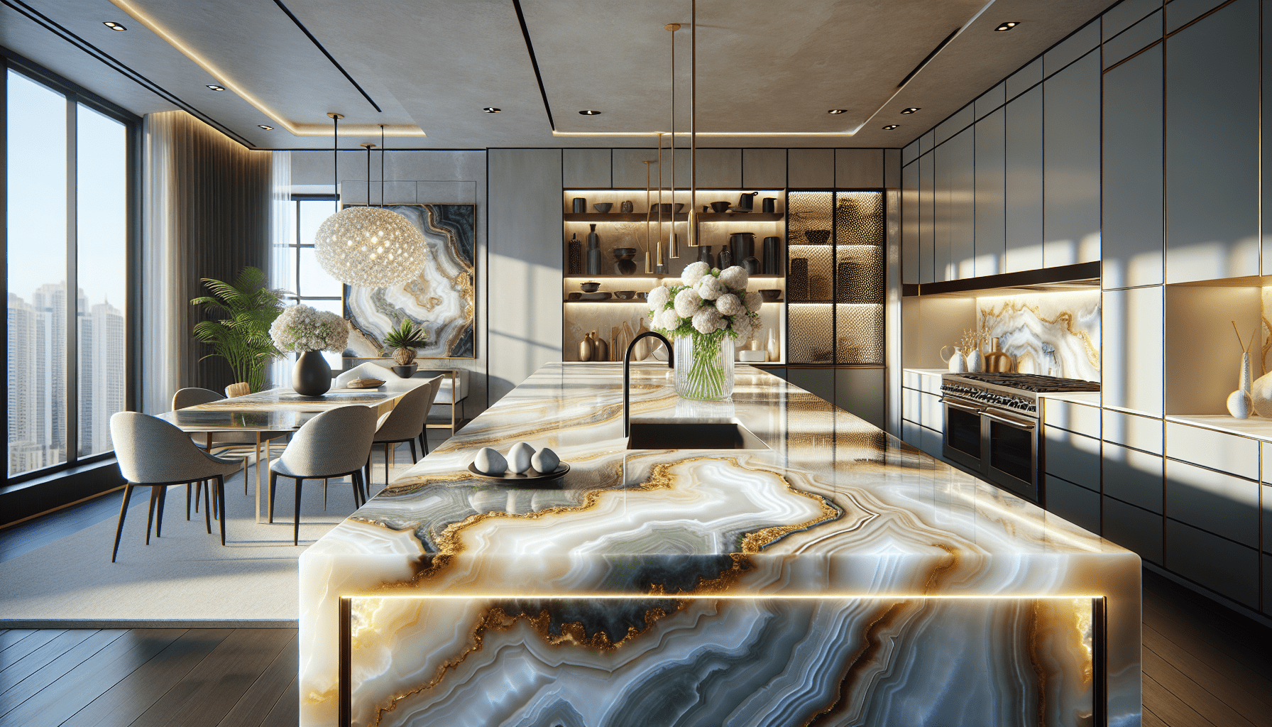 Onyx Countertops: Elevate Interiors with Luxurious Stone Elegance ...