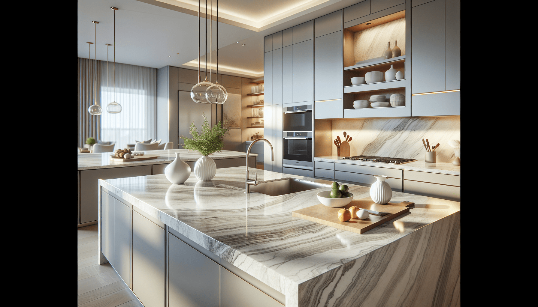 Polished Quartz Countertop Finishes: Luxury Style for Modern Spaces ...