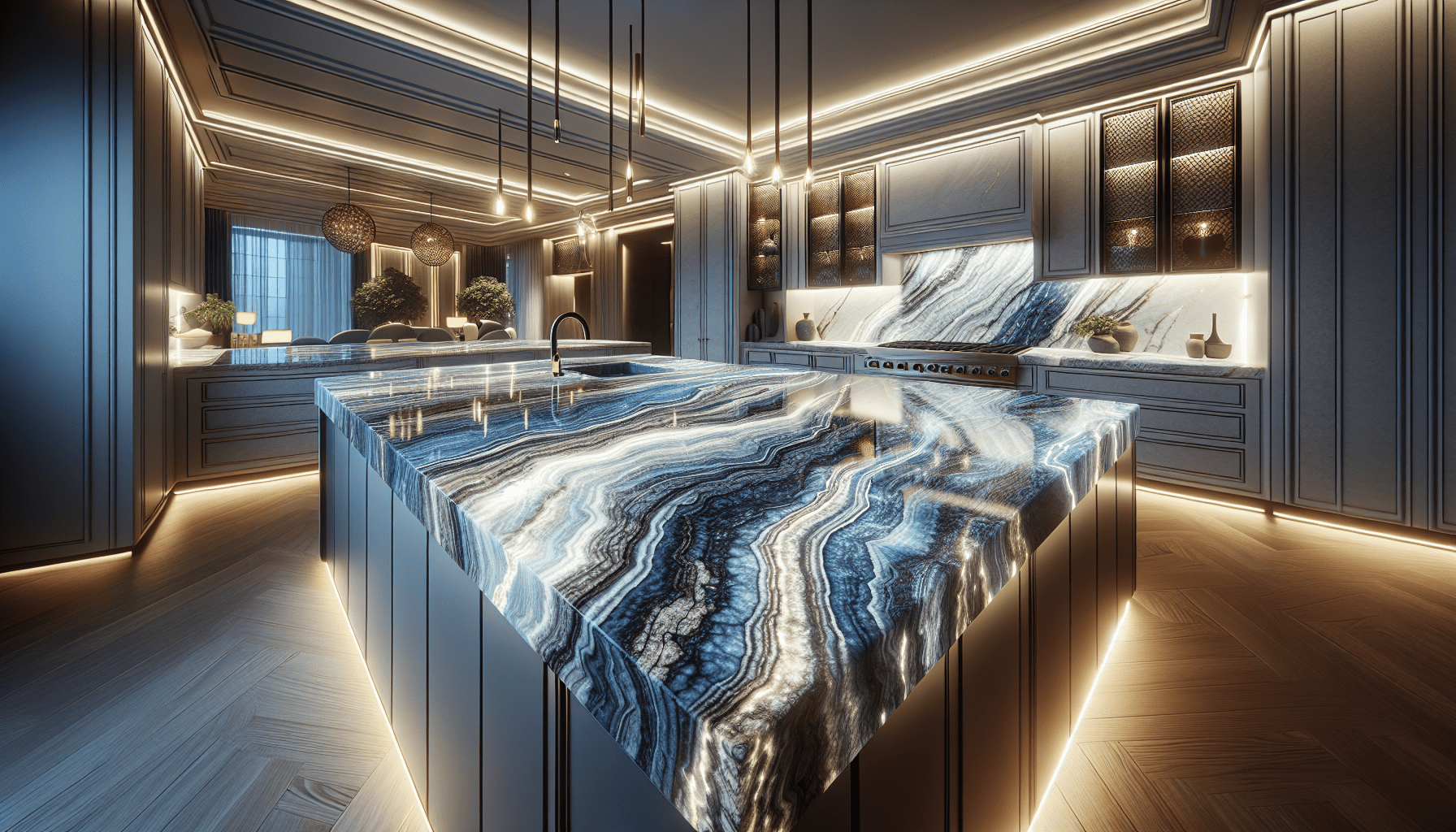 Stunning Granite Countertop in Blue: Elevate Home Elegance & Design ...