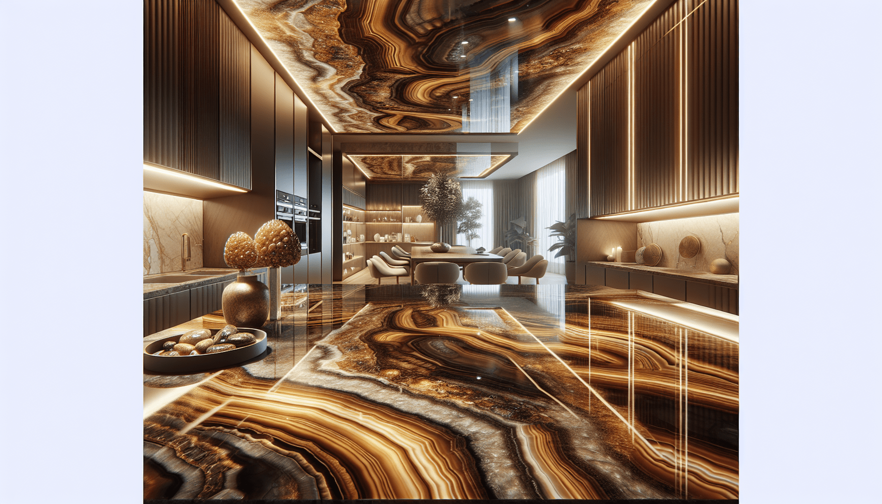 Tiger Eye Gemstone Countertops: Luxury Design for Captivating Interior ...