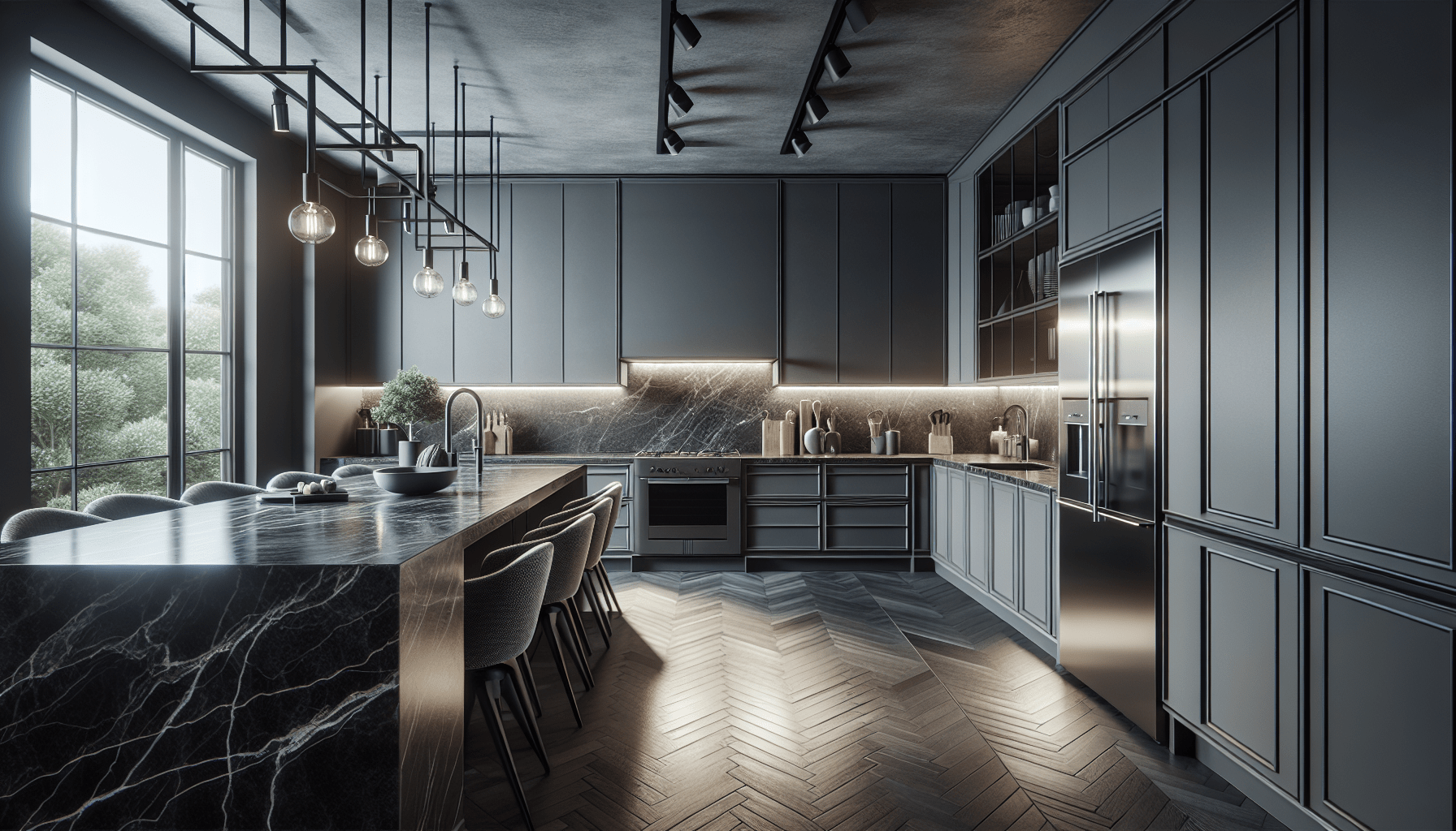 Transform Spaces with Dark Gray Granite Countertops – Zicana Boutique