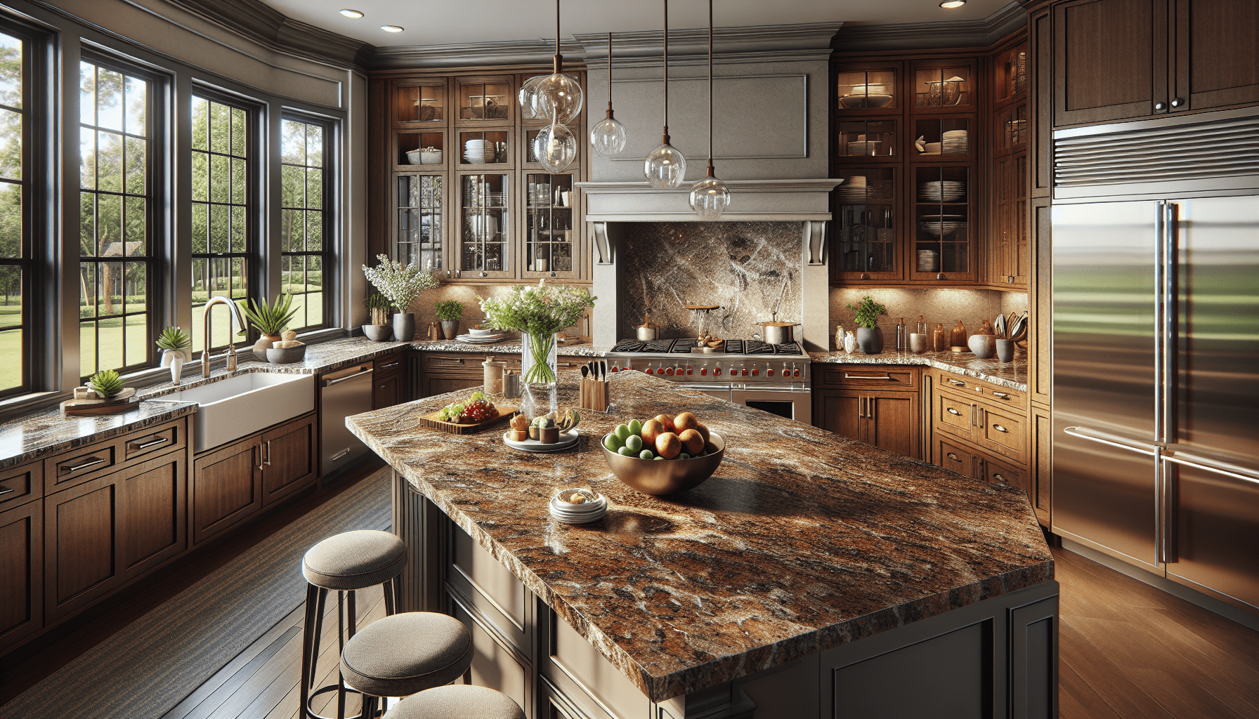 Transform Your Home with Stunning Brown Granite Countertops – Zicana ...