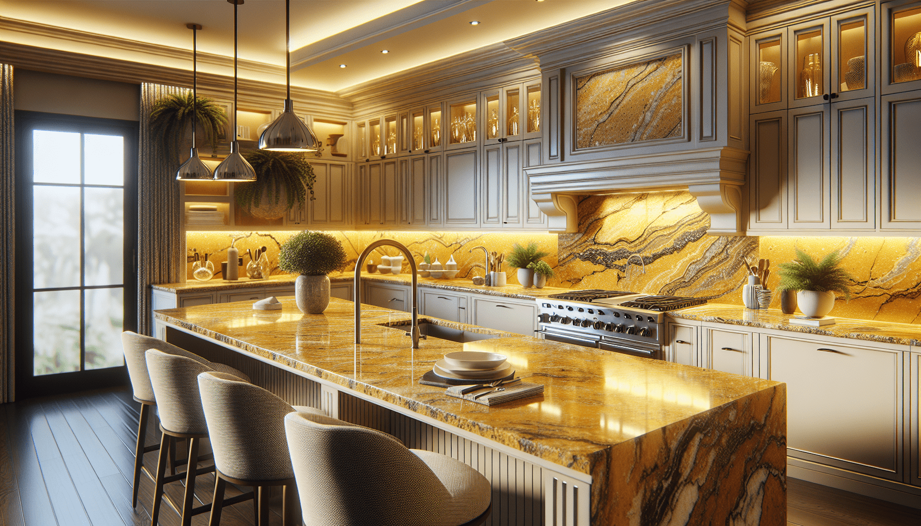 Transform Your Kitchen with Luxurious Yellow Granite Solutions – Zicana ...