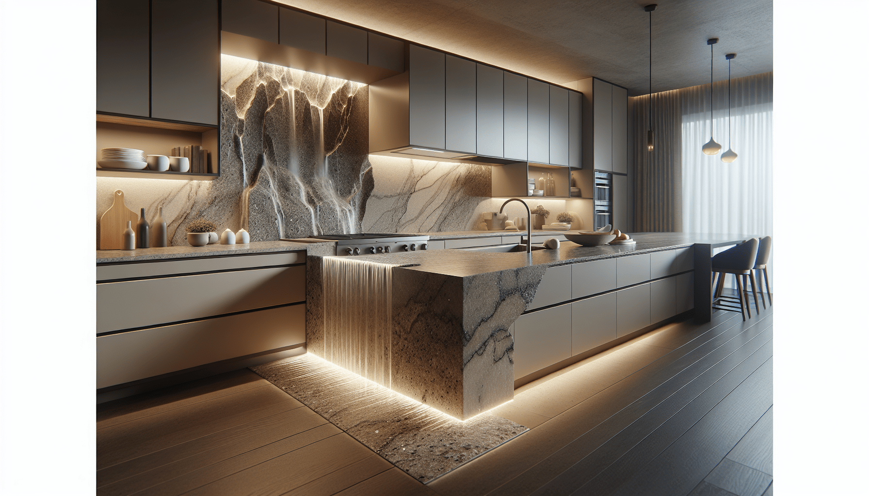 Transform Your Space with Granite Countertop Waterfall Elegance ...