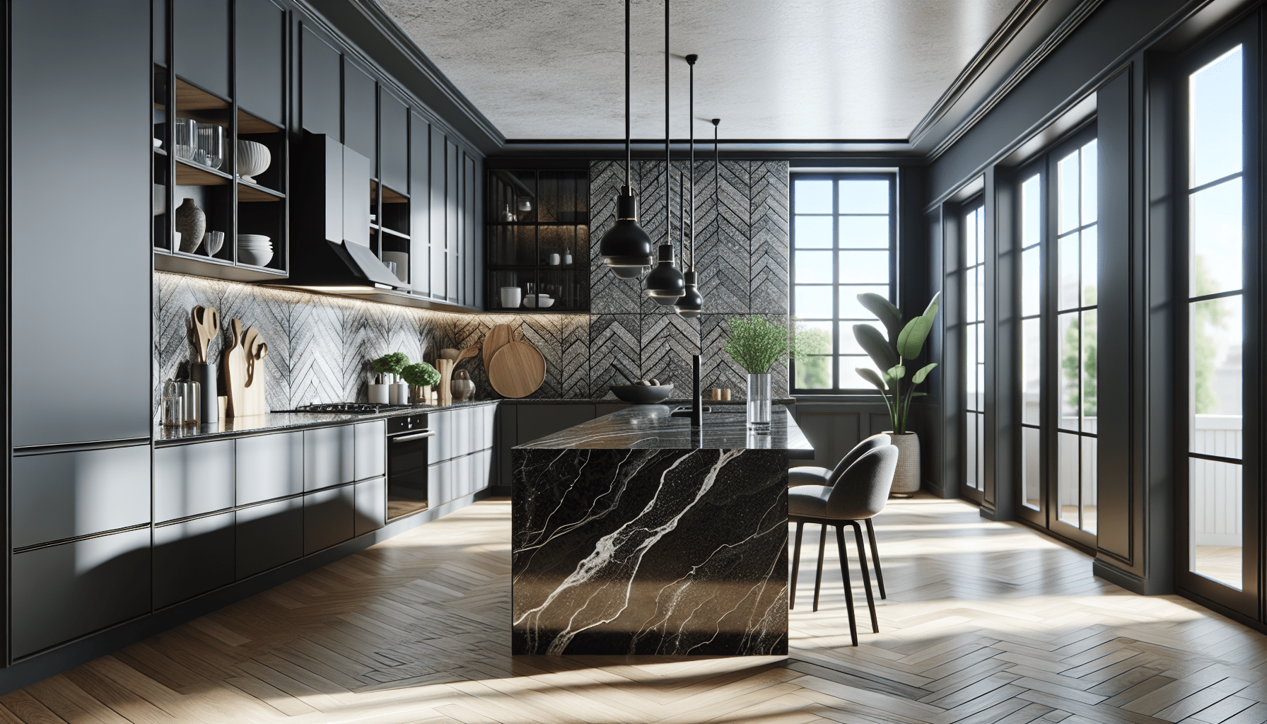 Transform Your Space with Stunning Black Quartz Countertops – Zicana ...