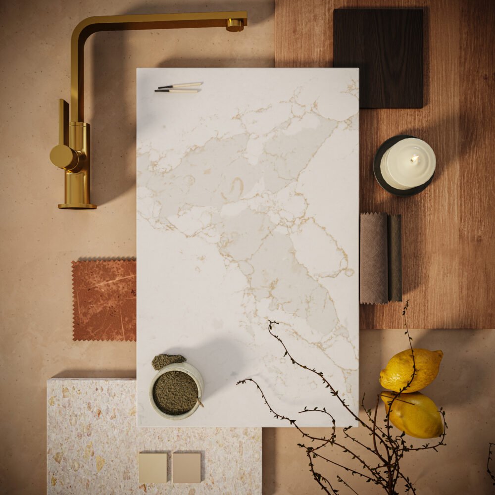 Calacatta Nectar Caesarstone for $2,991 at Zicana Boutique